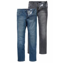 Stretch-Jeans Arizona "Willis" Gr. 25, U-Gr, blau (blue used und grey used) Herren Jeans Stretch