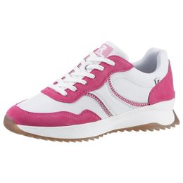 Sneaker Rieker EVOLUTION Gr. 36, pink (weiß, fuchsia) Damen Schuhe Schnürschuhe