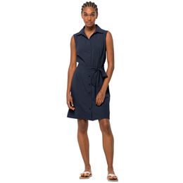 Sommerkleid Jack Wolfskin "Sonora Dress" Gr. XXL (48), N-Gr, blau (night blue) Damen Kleider Freizeitkleider