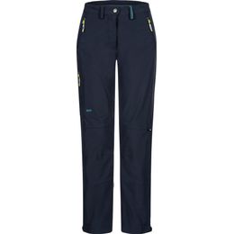 Softshellhose DEPROC Active "STONECREST NEW WOMEN" Gr. 44 (L), Normalgrößen, blau (dunkelblau) Damen Hosen Wanderhosen