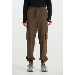 Sweathose SOS "Salonga W" Gr. XL, US-Größen, schwarz (schwarz, grau) Damen Hosen Freizeithosen mit lässigen Cargotaschen