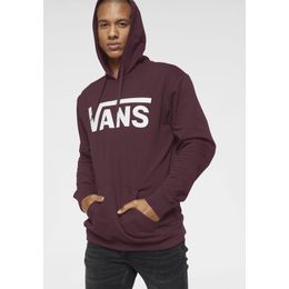 Kapuzensweatshirt Vans "MN CLASSIC PO HOODIE II" Gr. M, rot (port royale) Herren Sweatshirts mit großem Logoprint