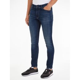 Skinny-fit-Jeans Tommy Jeans "SIMON SKNY" Gr. 30, Länge 30, blau (denim dark1) Herren Jeans Skinny-Jeans