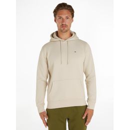 Kapuzensweatshirt Tommy Jeans "TJM REGULAR FLEECE HOODIE" Gr. S, beige (newsprint) Herren Sweatshirts