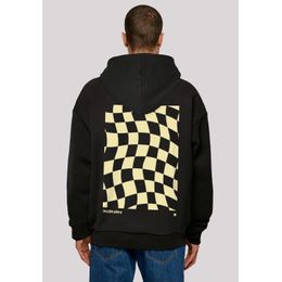 Kapuzenpullover F4NT4STIC "Wavy Schach Muster" Gr. L, schwarz Herren Pullover Kapuzenpullover