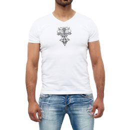 T-Shirt KINGZ Gr. M, silberfarben (weiß, silberfarben) Herren Shirts T-Shirts