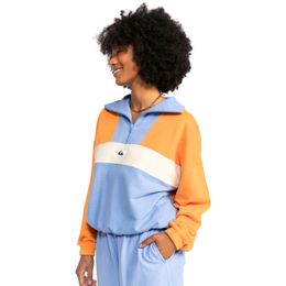 Sweatshirt Quiksilver "UNI HZ CROP BLOCK" Gr. L, orange (tangerine) Damen Sweatshirts -jacken