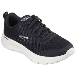 Slip-On Sneaker Skechers "GO WALK FLEX-" Gr. 43, schwarz-weiß (schwarz, weiß) Damen Schuhe Sneaker