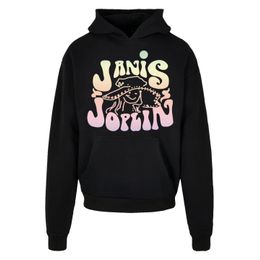 Kapuzenpullover F4NT4STIC "PLUS SIZE Janis Joplin Pastel Logo" Gr. L, schwarz Herren Pullover Kapuzenpullover