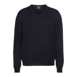 V-Ausschnitt-Pullover OLYMP "Luxor" Gr. 4XL, blau (marine) Herren Pullover V-Ausschnitt-Pullover