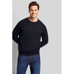 Rundhalspullover Bugatti Gr. L, blau (marine) Herren Pullover Rundhalspullover