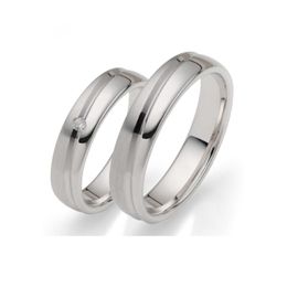 Trauring Firetti "Schmuck Geschenk Hochzeit Ehering "LIEBE"" Fingerringe Gr. 63, ohne Zirkonia, Silber 925 (Sterlingsilber), 5 mm, silberfarben Trauringe