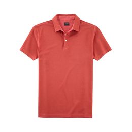 Poloshirt OLYMP "Casual Wirk" Gr. XXXL, rot (rosenholz) Herren Shirts Kurzarm