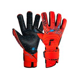 Torwarthandschuhe Reusch "Attrakt Fusion Guardian AdaptiveFlex" Gr. 8, rot Damen Handschuhe Sporthandschuhe