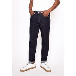 Tapered-fit-Jeans FIVE FELLAS "MANSON" Gr. 36, Länge 34, blau (dunkelblau 504, 6m) Herren Jeans Tapered-Jeans