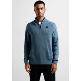 Troyer Street One MEN Gr. M (50), blau (tuna blue) Herren Pullover Troyer