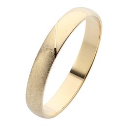 Trauring Firetti "Schmuck Geschenk Gold 375 Hochzeit Ehering "LIEBE"" Fingerringe Gr. 16,5, ohne Brillant, Gelbgold 375, 3,5 mm, gelb (gelbgoldfarben) Trauringe