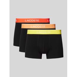 Lacoste Trunks mit elastischem Logo-Bund