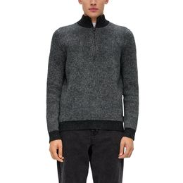 Troyer QS Gr. L, grau (grey, black) Herren Pullover Troyer