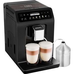 Krups Kaffeevollautomat EA8948 Evidence Plus, vielfältige Kaffee-Spezialitäten auf Knopfdruck, einfache Bedienung dank innovativem Farbdisplay, schwarz