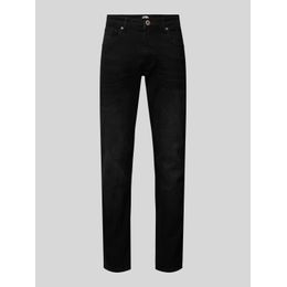 Petrol Slim Fit Jeans im 5-Pocket-Design