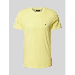 Tommy Hilfiger Slim Fit T-Shirt mit Logo-Stitching Modell 'GARMENT'