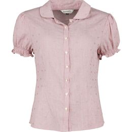 Banned Retro Heart On Her Sleeve Blouse Bluse pink in L