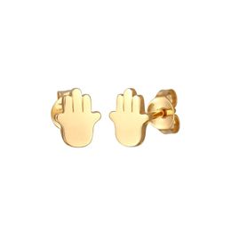 Elli Earrings 'Hamsa Hand' female Gold size One Size