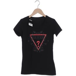 Guess Damen T-Shirt, schwarz, Gr. 34