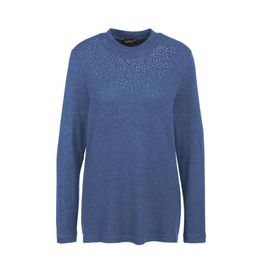 GOLDNER Pullover Damen Gr&ouml;&szlig;e L/XL blau / schwarz