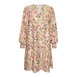 Kaffe Kleid 'Johanna' Damen Größe 38 grün / hummer / rosa / weiß Winterkleid