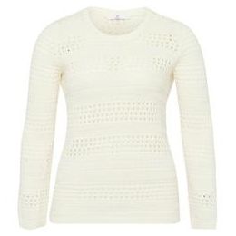 Rundhals-Pullover Emilia Lay weiss, 54