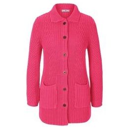 Long-Strickjacke Peter Hahn pink, 42