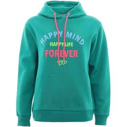 Sweatshirt Zwillingsherz Gr. SM, grün Damen Sweatshirts