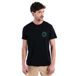 Icebreaker Merino 150 Tech Lite III T-Shirt Connection - Mann - Black - Größe M