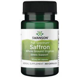 Swanson Health Products Swanson, Safran, 15 mg, 60 Kapseln [1.655,55 EUR pro kg]