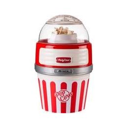 Ariete Popcornmaker XL Party Time rot/weiß, 50''s Style Leistung: 1.100 Watt Heizart: Heißluft Fassungsvermögen (Mais): 60 g Max. Zubereitungszeit: 2 min