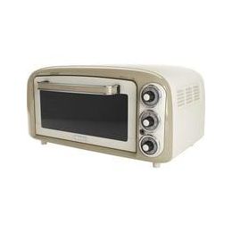 Ariete Mini-Backofen Vintage Beige wei&szlig;/beige, 1.380 Watt, 18 Liter