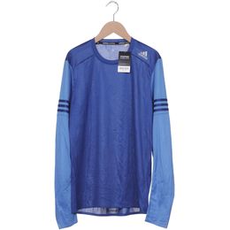 Adidas Herren Langarmshirt, blau, Gr. 46