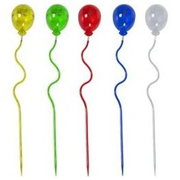 Solarleuchte Erdspieß LED Gartendeko LED Solar Lampen, Luftballons bunt, LED, DxH 8,5 x 60 cm, 5er Set