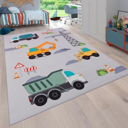 Kinderteppich Paco Home "Bino 579" Teppiche Gr. B/L: 200 cm x 290 cm, 4 mm, 1 St., grau Kinder Kinderzimmerteppiche