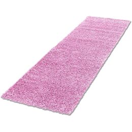 Läufer Home Affaire "Viva" Teppiche Gr. B/L: 80 cm x 500 cm, 45 mm, 1 St., rosa (hellrosa) Teppichläufer