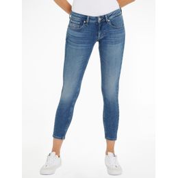 Bequeme Jeans Tommy Jeans "Scarlett" Gr. 28, Länge 32, blau (mid blue) Damen Jeans