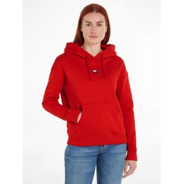 Kapuzensweatshirt Tommy Jeans Gr. XS (34), rot (deep crimson) Damen Sweatshirts