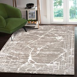 Teppich Sanat "Harmony 3214" Teppiche Gr. B/L: 200 cm x 280 cm, 12 mm, 1 St., beige (dunkelbeige) Esszimmerteppiche