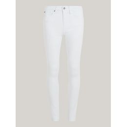 Skinny-fit-Jeans Tommy Hilfiger Curve "CRV HARLEM U SKINNY HW CLR" Gr. 54, N-Gr, weiß (th optic white) Damen Jeans Röhrenjeans