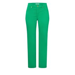 Stretch-Jeans MAC "Melanie" Gr. 38, Länge 32, grün (brghtgreen) Damen Jeans Röhrenjeans