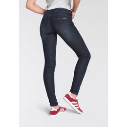 Skinny-fit-Jeans Arizona Gr. 48, N-Gr, blau (darkblue, used) Damen Jeans Röhrenjeans