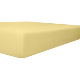 Spannbettlaken kneer "Vario-Stretch-Topper" Laken Gr. B/L: 200 cm x 200 cm 1 St., Jersey-Modal, 4-12 cm, 200 x 200 cm, beige (creme) Spannbettlaken