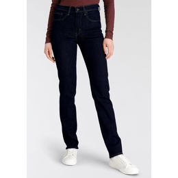 Levi's Straight-Jeans LEVI'S "724 High Rise Straight" Gr. 27, Länge 30, blau (rinsed) Damen Jeans Gerade